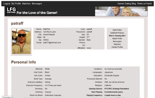 prof - Gamer Dating Blog | LFGdating.com